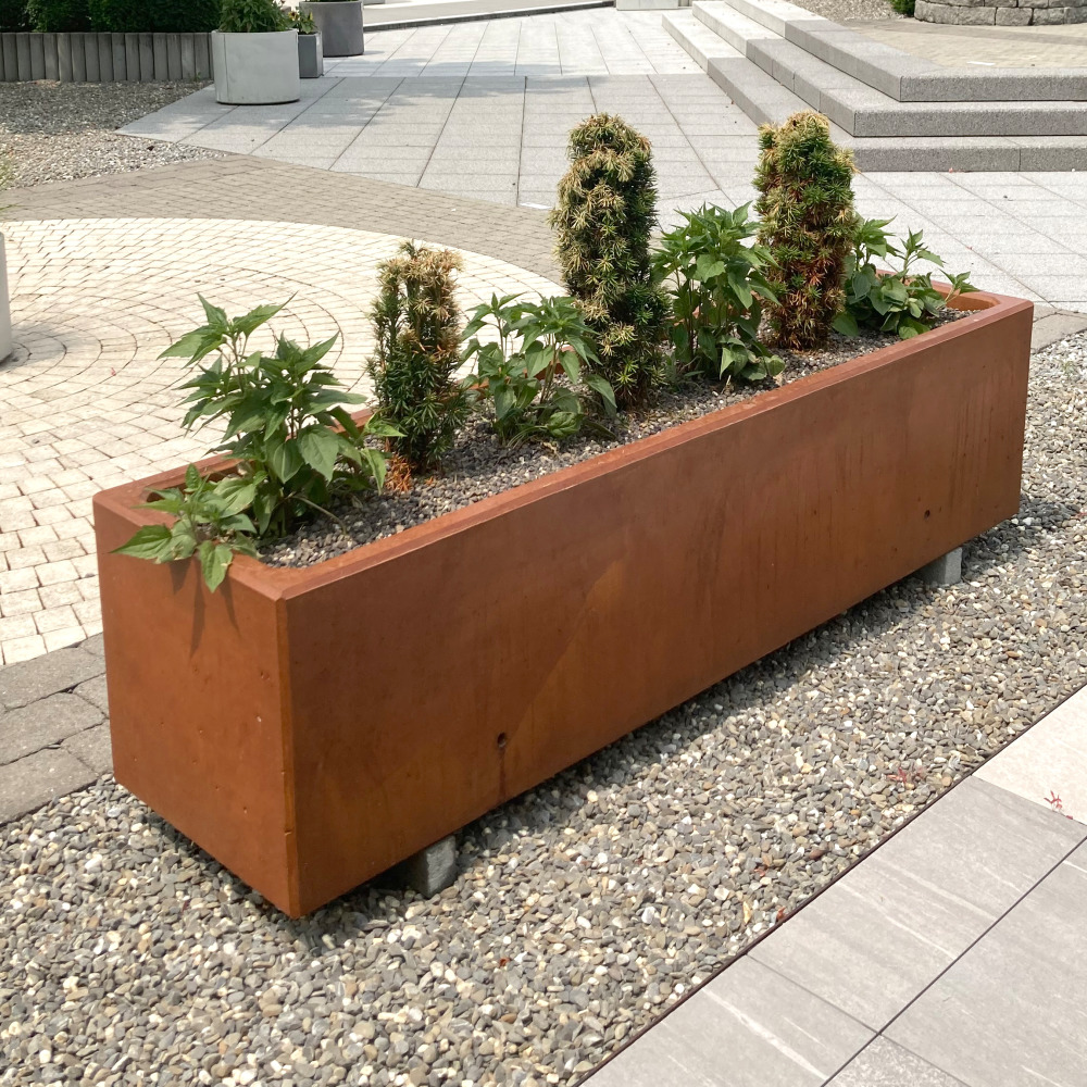 FERRO CONCRETE® Pflanzentröge rechteckig glatt